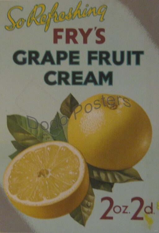 Fry’s Grapefruit Cream – Dodo Posters